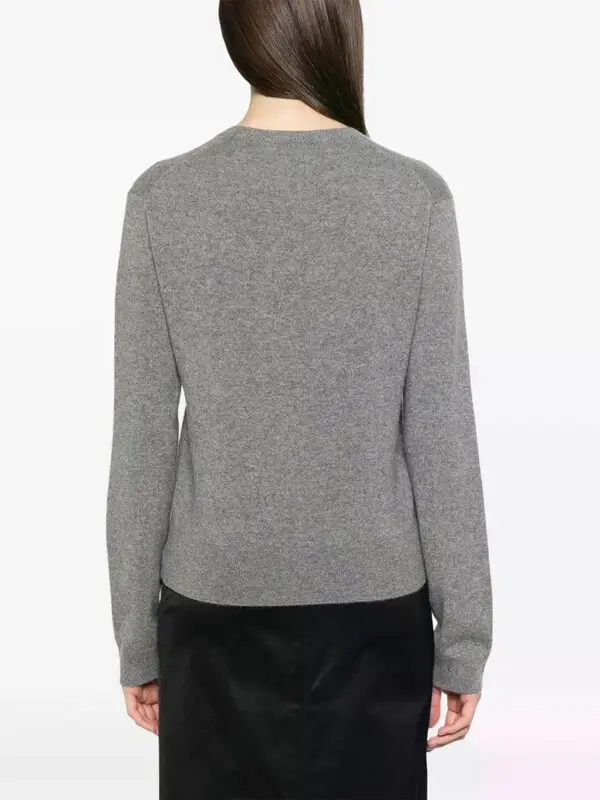 TOTEME V-neck Knit Sweater - Grey