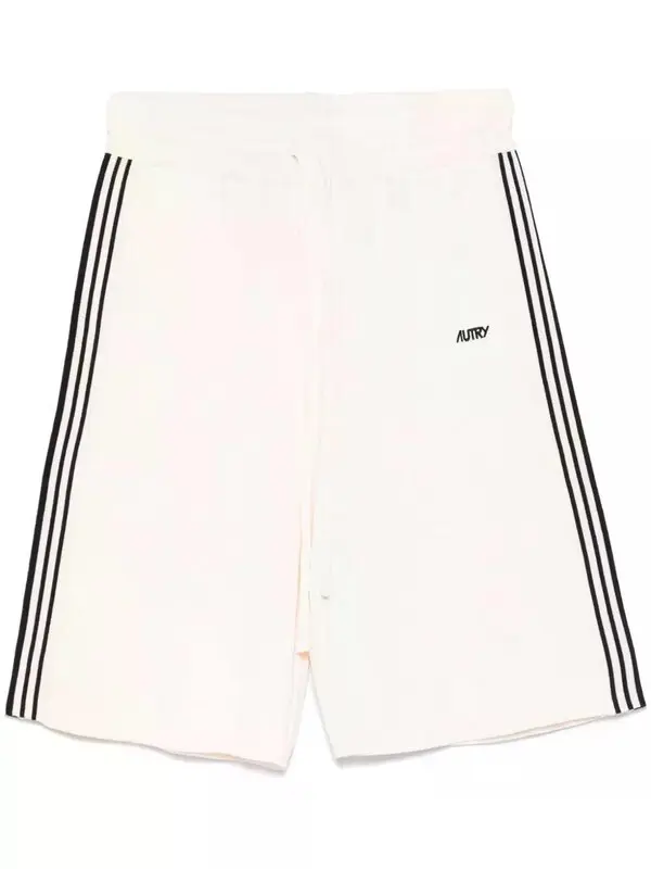 AUTRY Stripe-detail Shorts - Neutrals