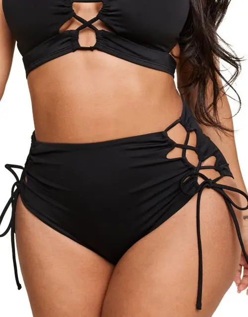 ADORE ME Tatiana High-waist Bikini Bottom - Black