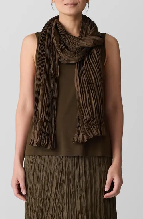 Eileen Fisher Whisper Crushed Silk Scarf - Brnch