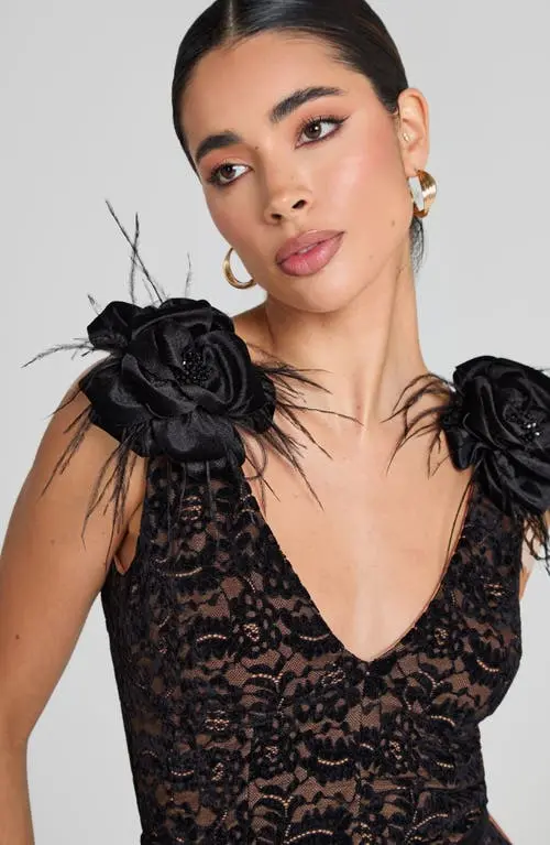 nadine merabi black mini dress Edie Black Beaded Mini Dress