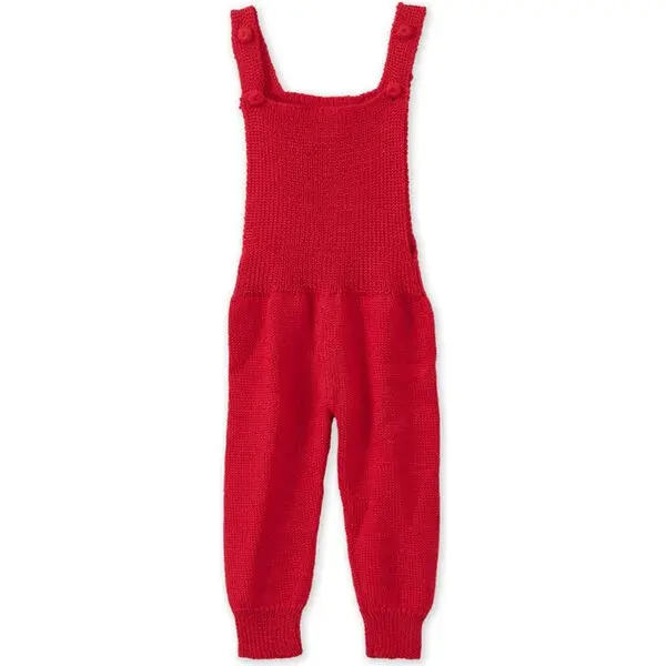 VILD HOUSE OF LITTLE Baby Alpaca Overall - Red