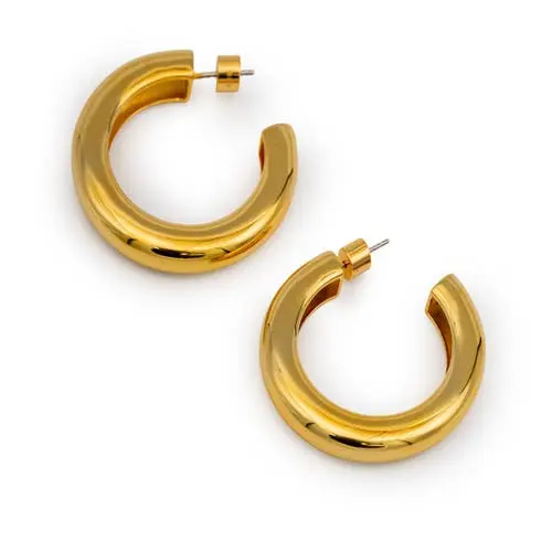 BLACK SUEDE STUDIO Hoop Earrings