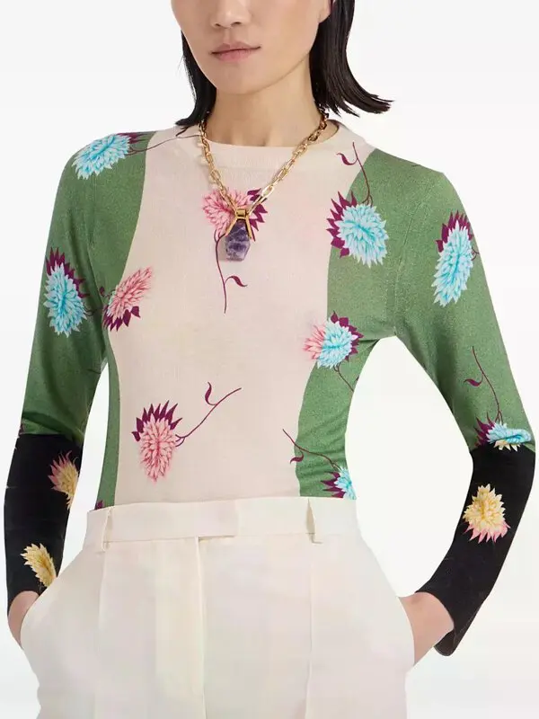 La DoubleJ Floral-print Sweater
