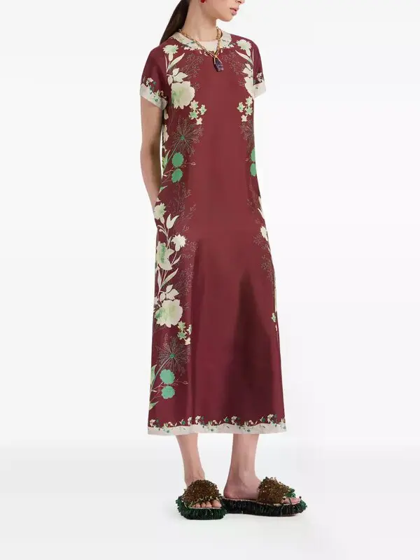 La DoubleJ Swing Midi Dress - Red