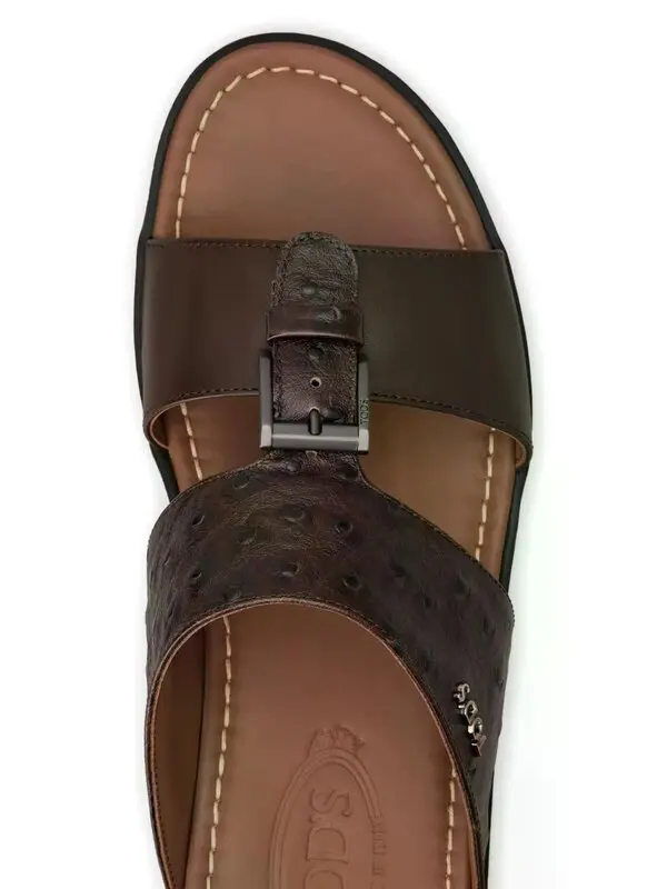 TOD'S Leather Sandals - Brown