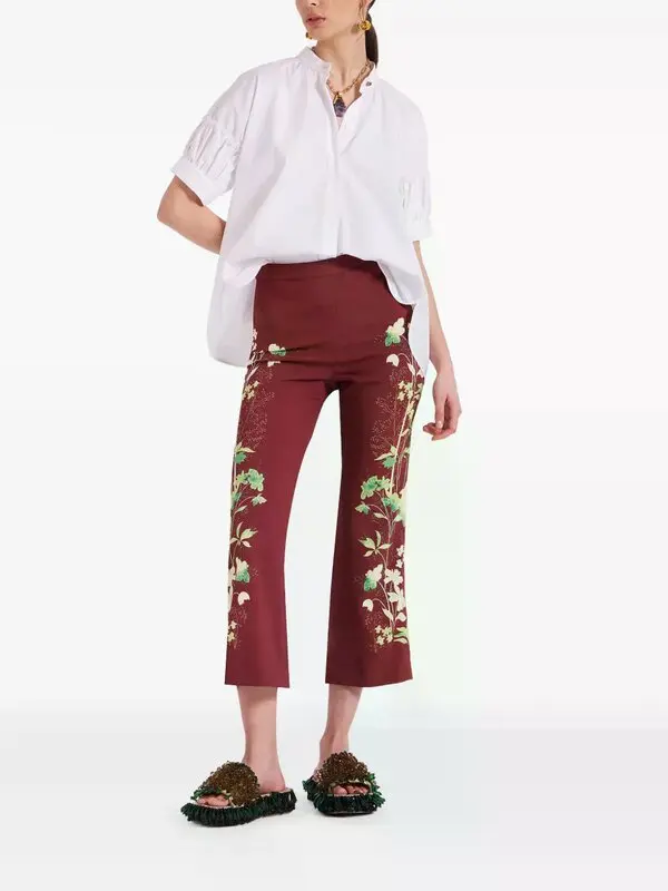 La DoubleJ Woodland-print Trousers