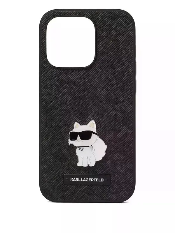 Karl Lagerfeld Choupette Iphone 16 Pro Max Case - Black