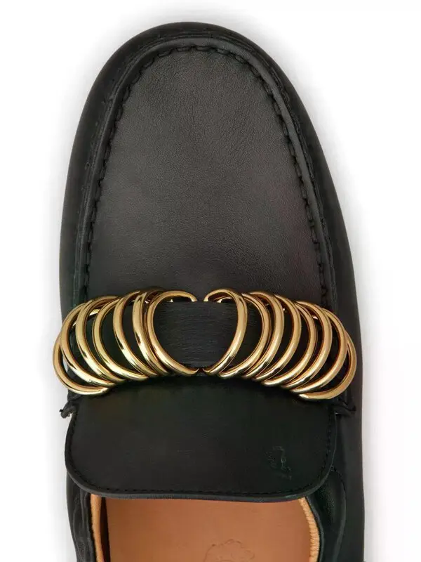 TOD'S Ring-embellished Loafers