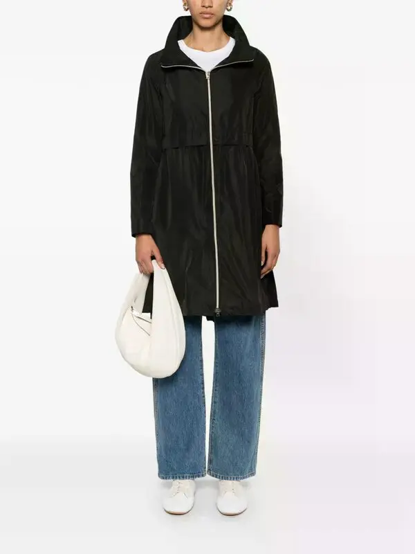 Herno Hooded Raincoat - Black