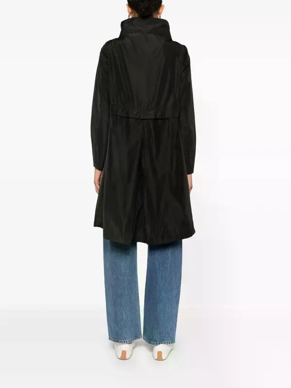 Herno Hooded Raincoat - Black
