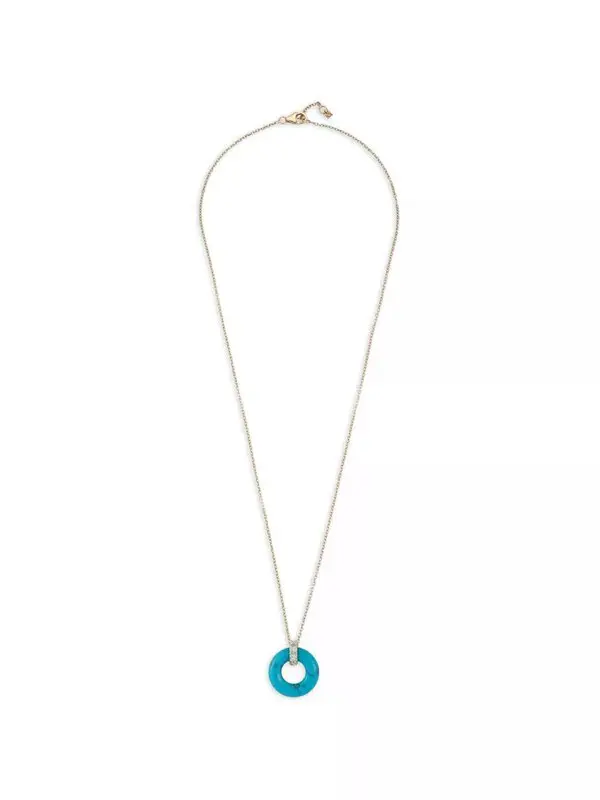 Mateo Donut Turquoise Pendant Necklace - Blue
