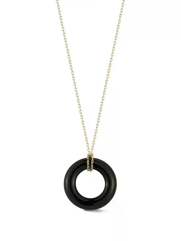 Mateo Onyx And Diamond Necklace - Black