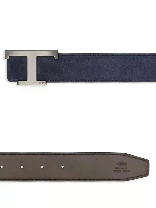 TOD'S Logo Buckle Belt - Blue