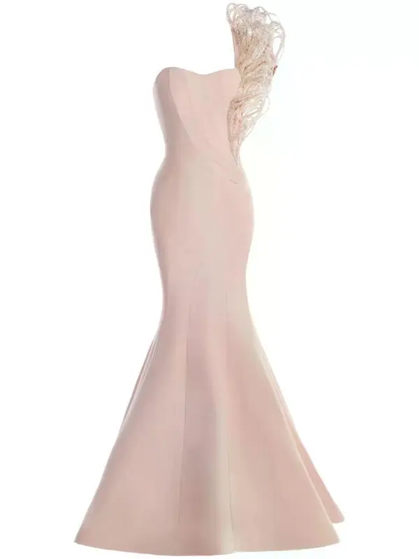 GABY CHARBACHY Strapless Mermaid Gown