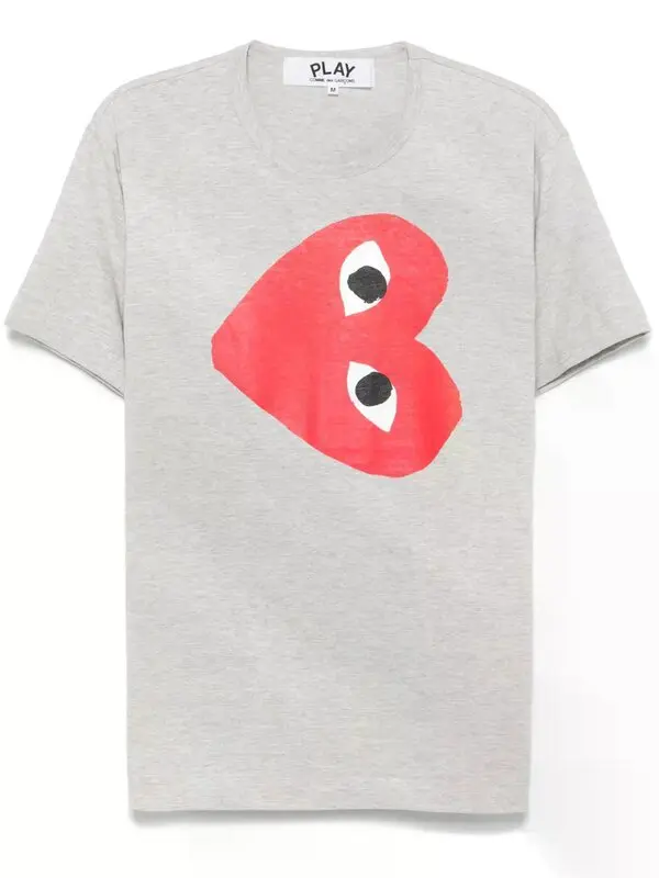 Play Comme Des Garcon Side Heart T-shirt - Grey