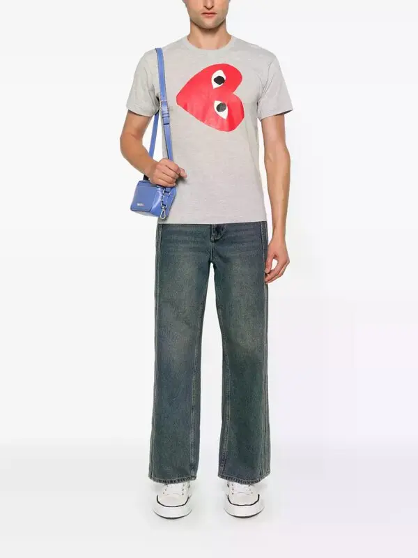 Play Comme Des Garcon Side Heart T-shirt - Grey