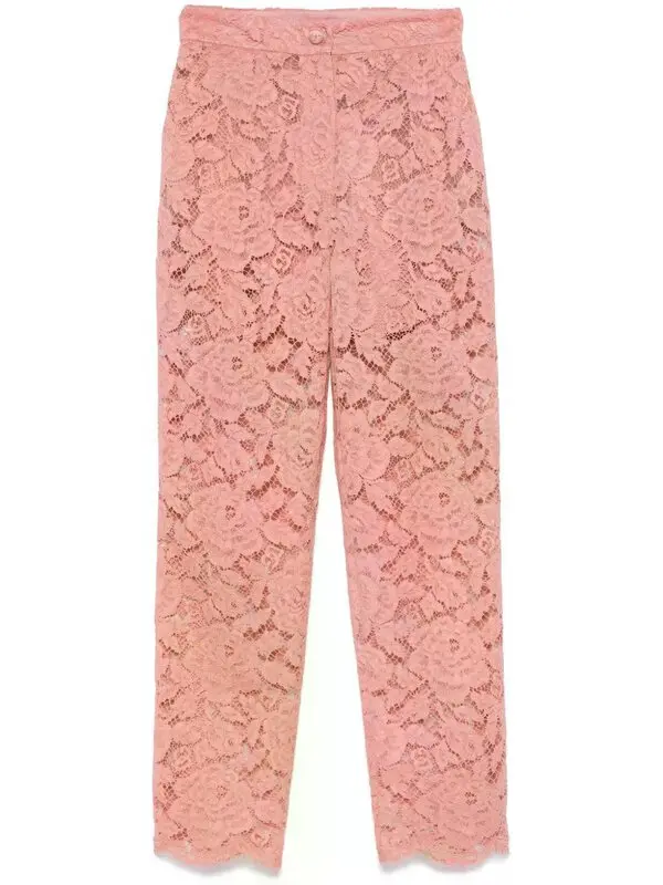 Dolce & Gabbana Floral Lace Trousers