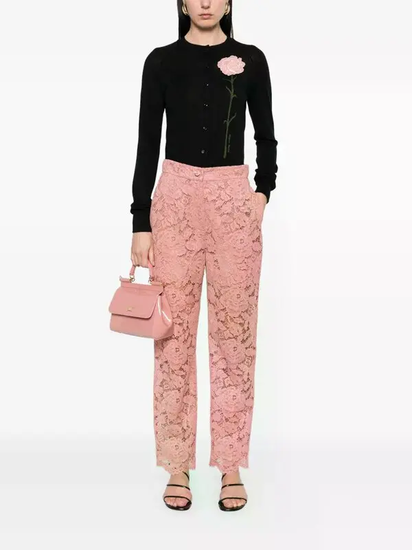 Dolce & Gabbana Floral Lace Trousers