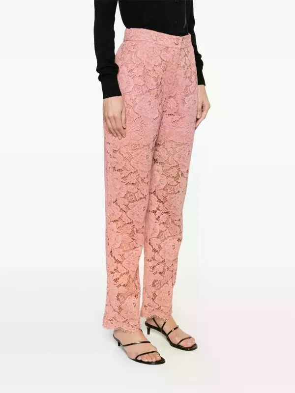 Dolce & Gabbana Floral Lace Trousers