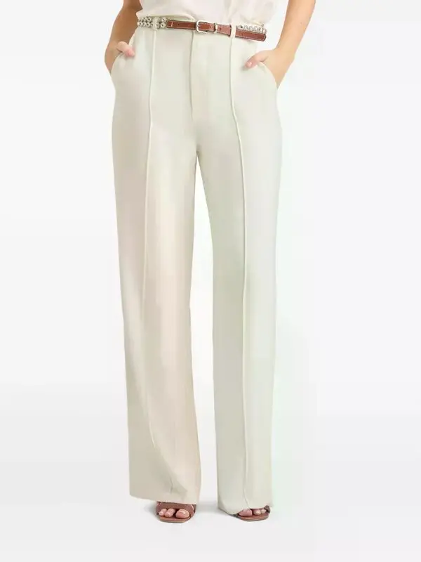 Cinq À Sept Rhinestone Belted Trousers