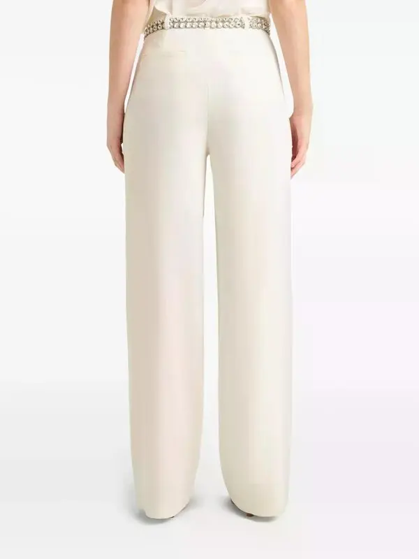 Cinq À Sept Rhinestone Belted Trousers