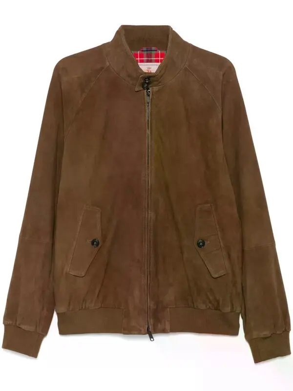BARACUTA Suede Jacket - Brown