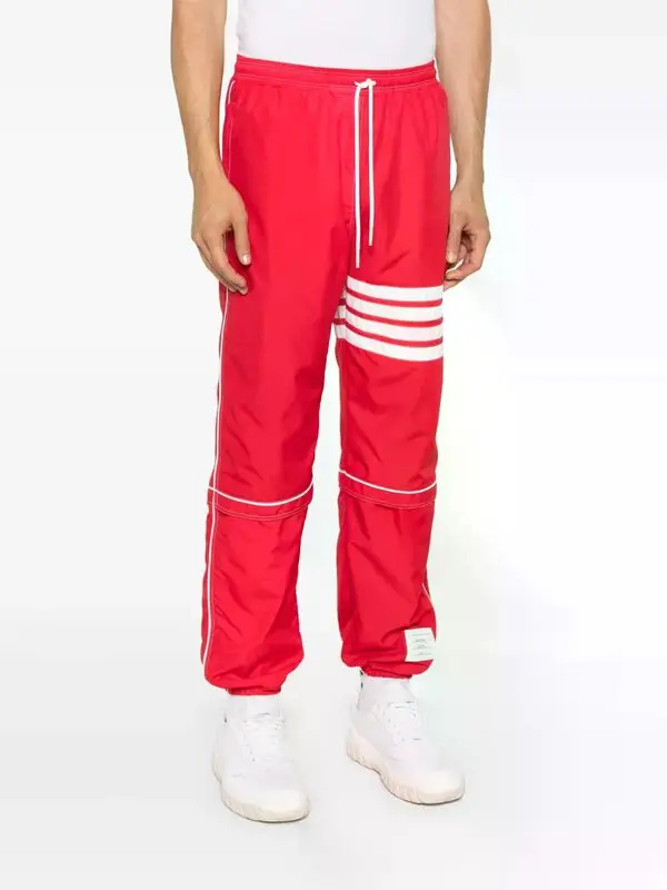 Thom Browne Mid-rise Ripstop Track Trousers - Red
