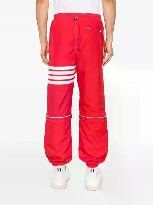 Thom Browne Mid-rise Ripstop Track Trousers - Red