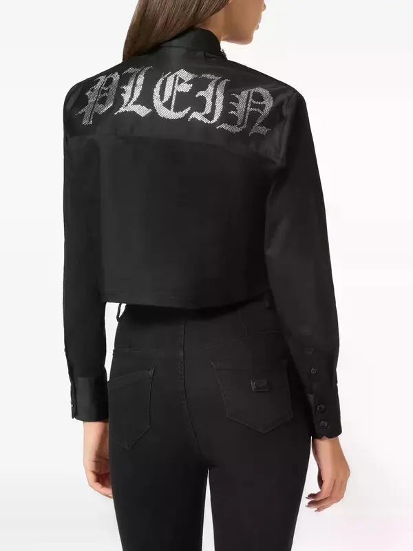Philipp Plein Gothic Plein Cropped Shirt