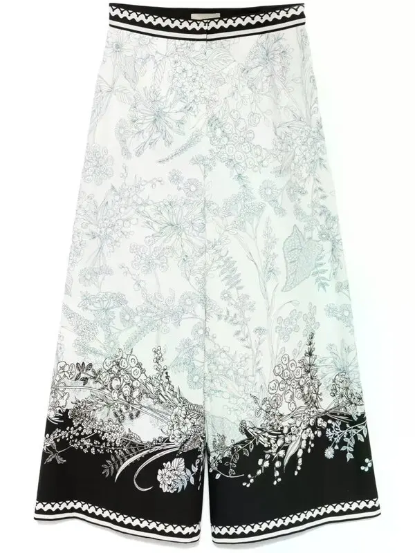 Elie Saab Printed Cotton Pants