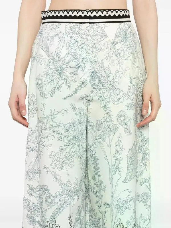 Elie Saab Printed Cotton Pants