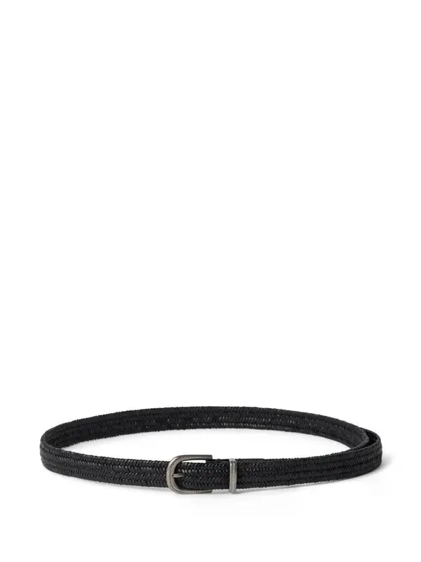 Brunello Cucinelli Leather Belt - Black