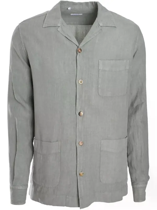 Boglioli Linen Overshirt - Grey