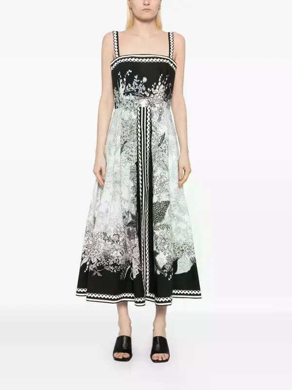 Elie Saab Printed Cotton Dress