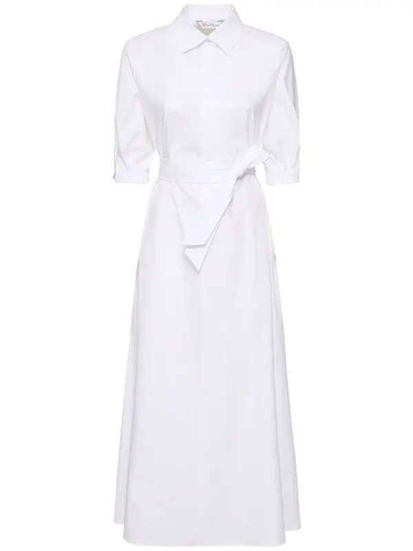 Max Mara Hoyo Poplin Midi Shirt Dress