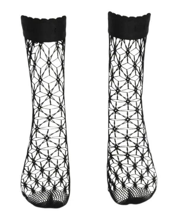 Gucci Fishnet Ankle Socks - Black