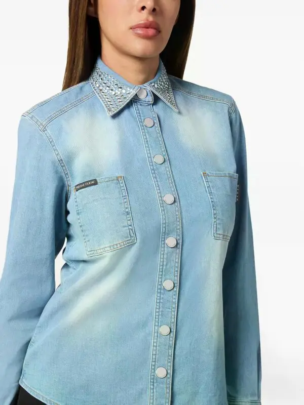 Philipp Plein Crystal-embellished Shirt