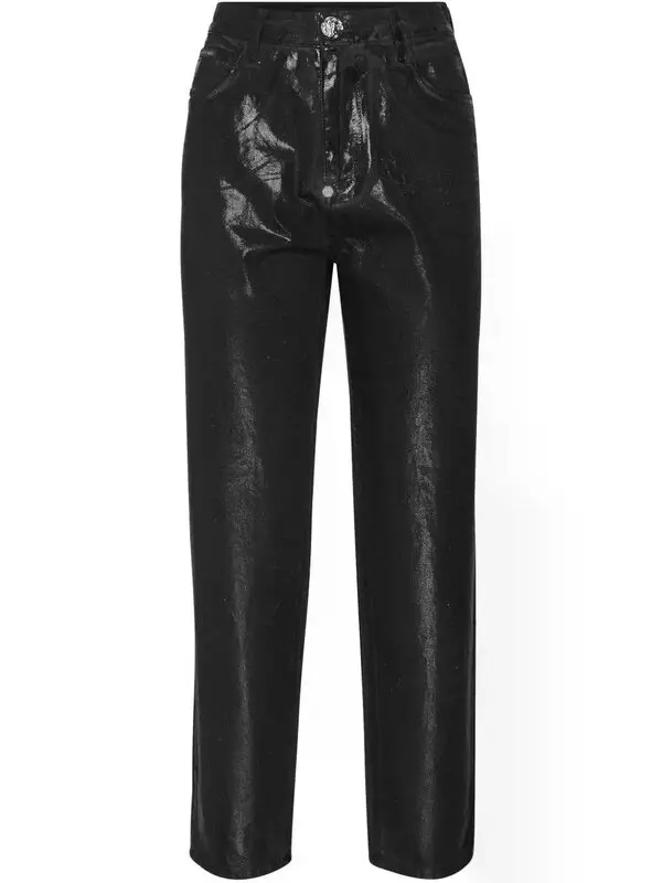 Philipp Plein Coated-finish Trousers