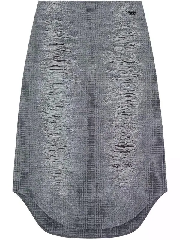 DIESEL® O-tavy Midi Skirt - Grey