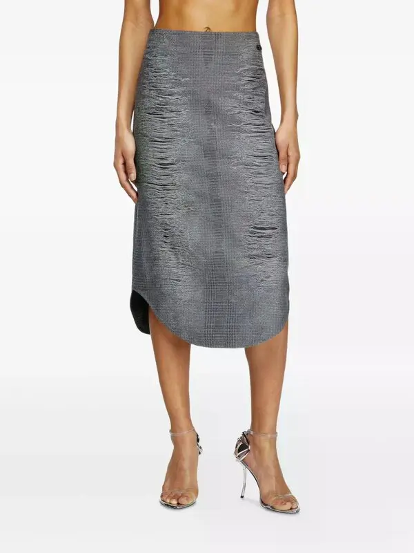 DIESEL® O-tavy Midi Skirt - Grey