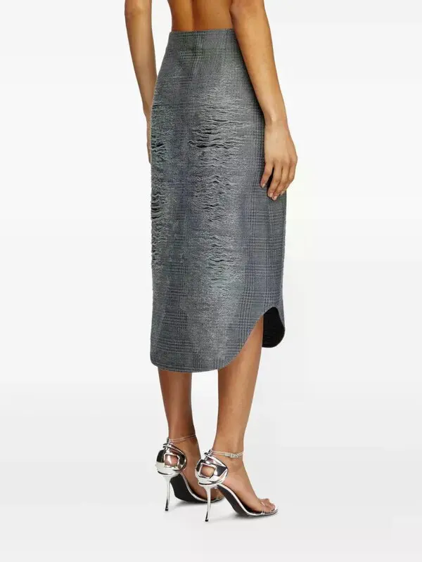 DIESEL® O-tavy Midi Skirt - Grey