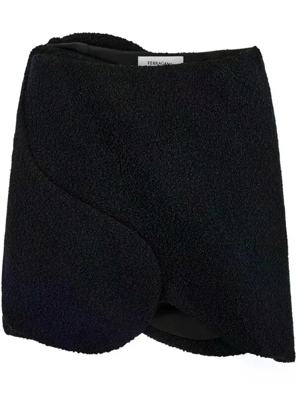 FERRAGAMO Bouclé Mini Skirt