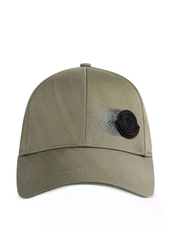 Moncler Logo-appliqué Baseball Cap - Green