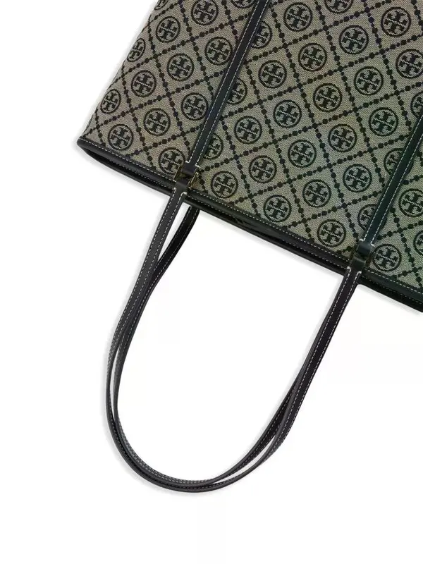 Tory Burch Small T Monogram Jacquard Tote - Blue