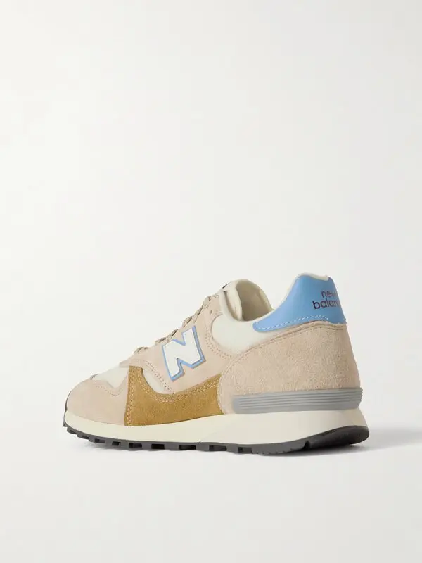 NEW BALANCE 475 Mesh And Suede Sneakers - Neutrals