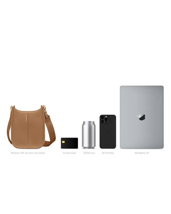 MAISON DE SABRE Leather Mini Saddle Bag - Sandstone Brown