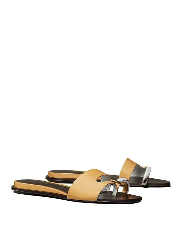 Tory Burch Pierced Slide Sandals - Cantucci