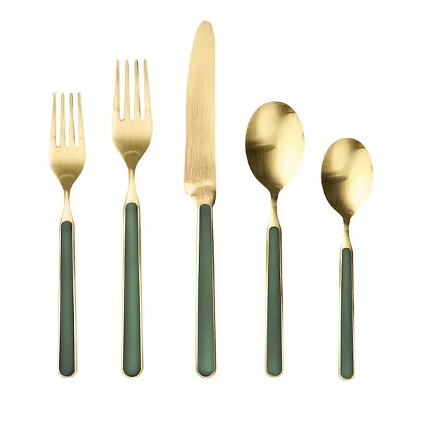 MEPRA Fantasia 5 Piece Flatware Set - Forrest Green