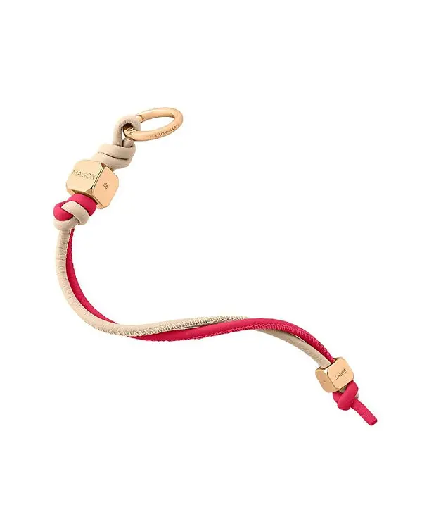 MAISON DE SABRE Leather Wristlet Charm - Saharan Fuchsia